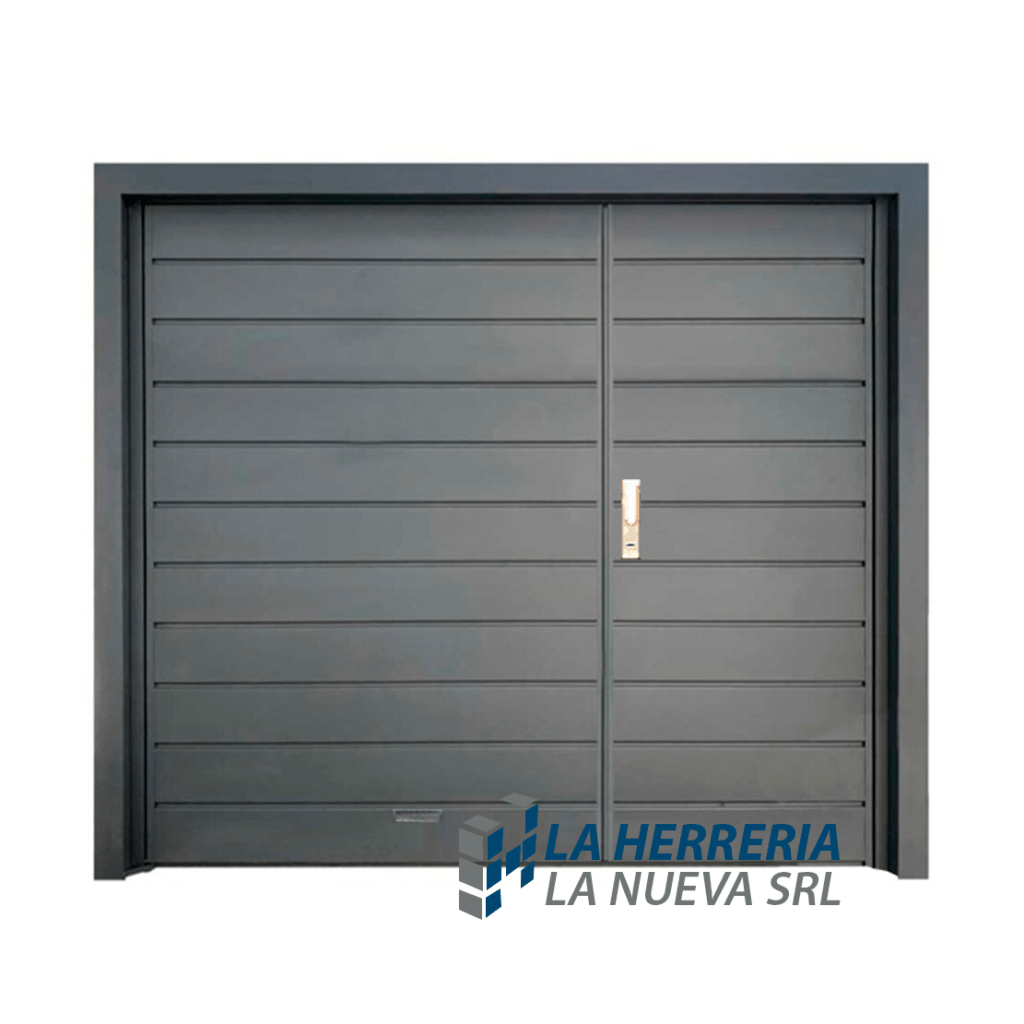 PORTON LEVADIZO CHAPA CIEGO FESTONADO HORIZONTAL 270X205 – Rinder Aberturas
